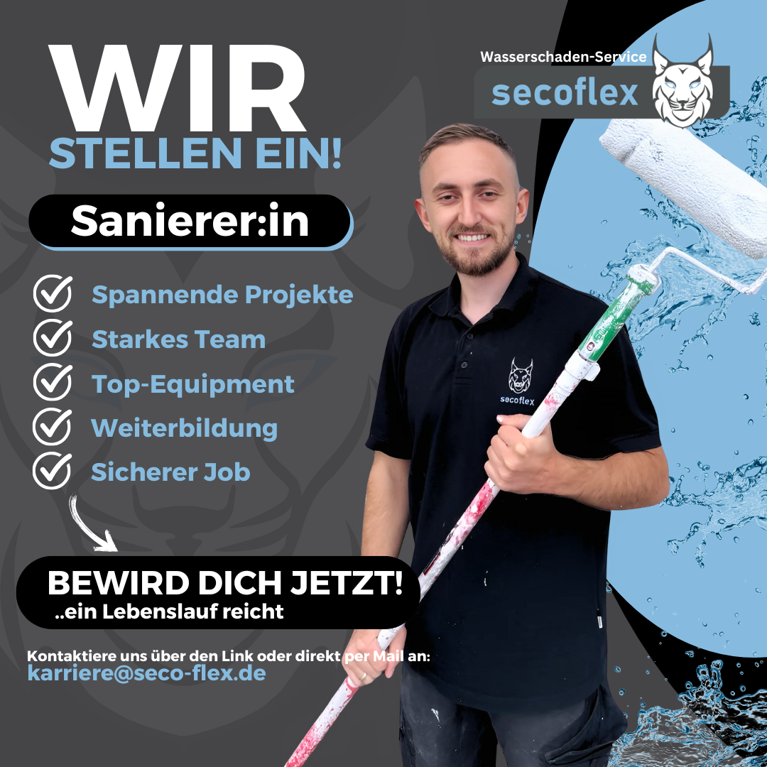 Sanierer/in gesucht – Werde Teil unseres Teams bei secoflex